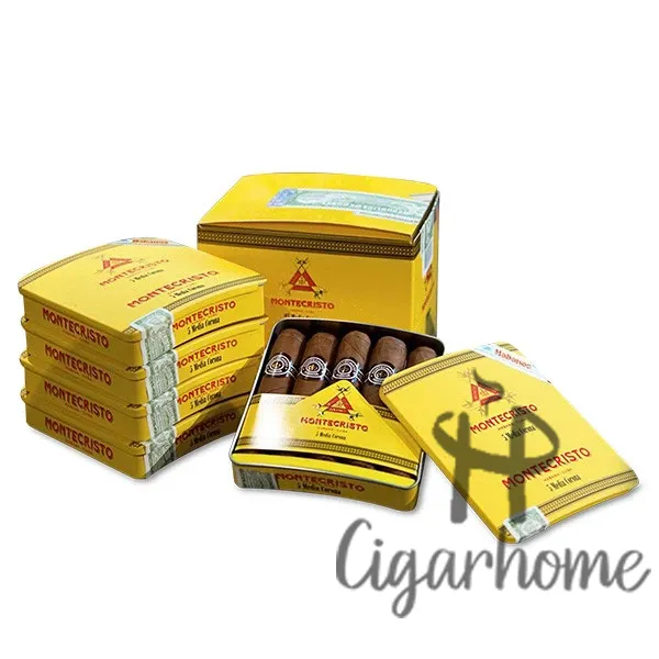 MONTECRISTO MEDIA CORONA 半皇冠鐵盒 25隻 - 香港雪茄之家CigarHome